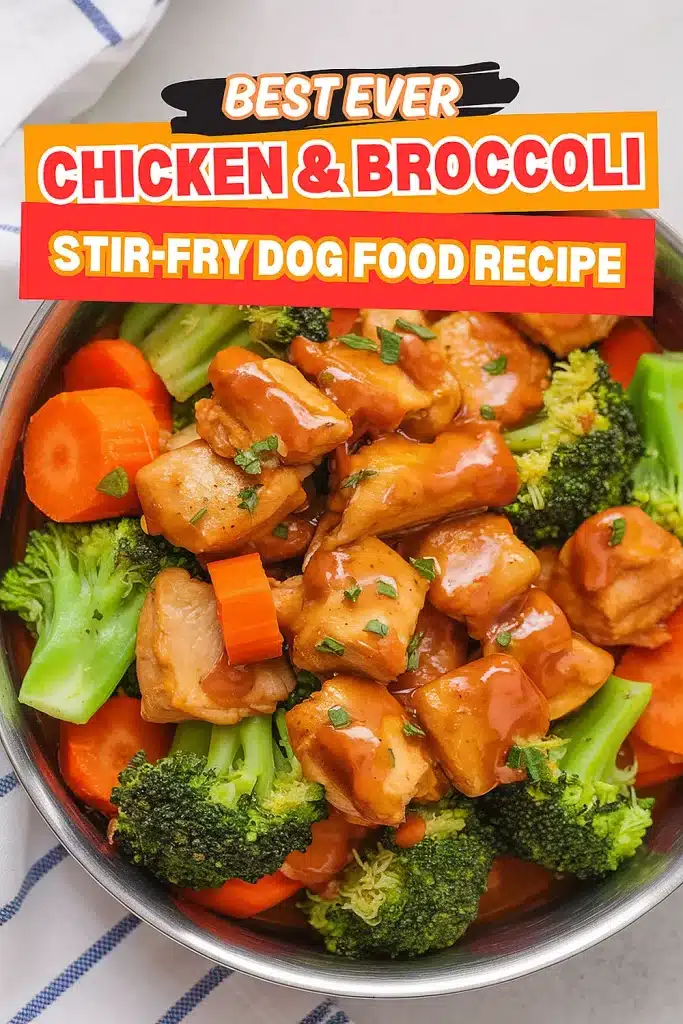 Healthy Chicken And Broccoli Stir-Fry For Dogs