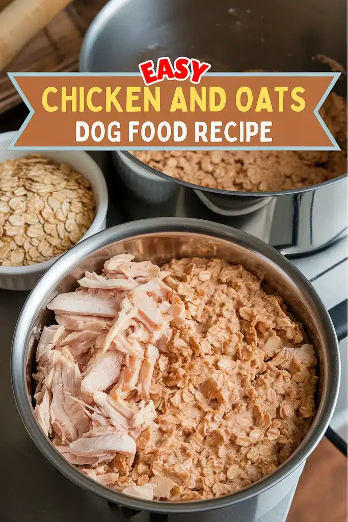 Homemade Chicken And Oats Dog Food Recipe