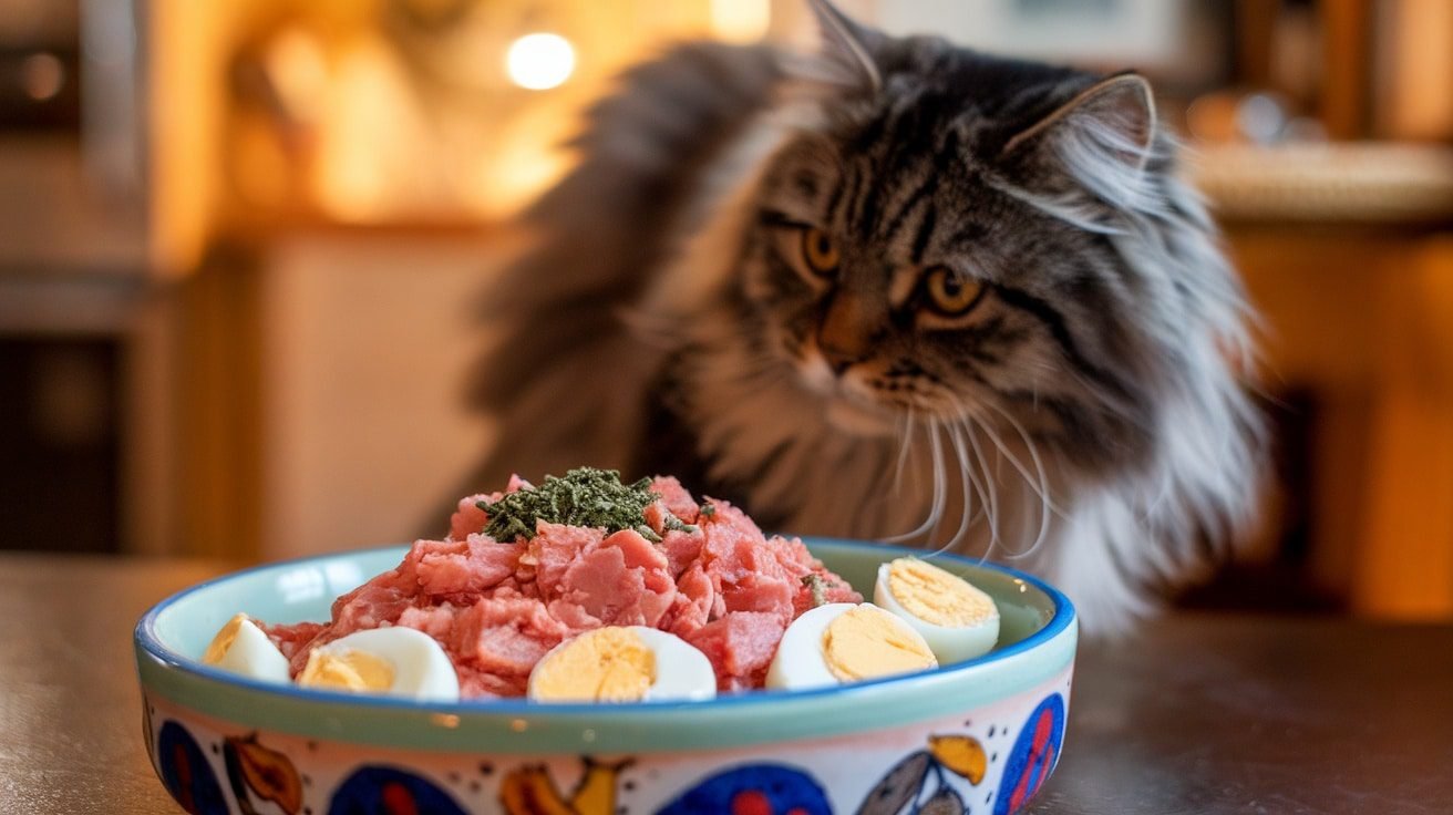 Nutritious Tuna & Egg Homemade Cat Food Recipe - Hearts Of Pets
